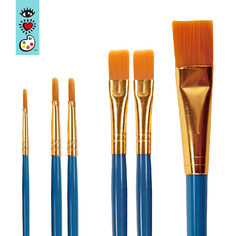 Paint Brushes - 6 Pack – Monkey Fish Toys