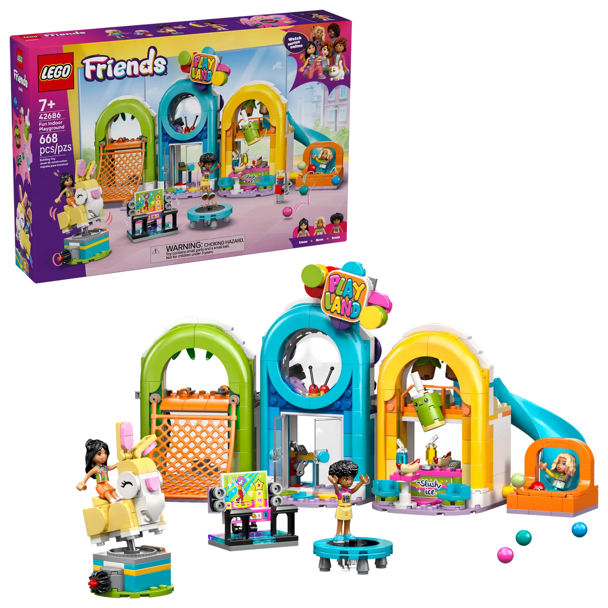 LEGO® Friends Fun Indoor Playground 42686 – Monkey Fish Toys
