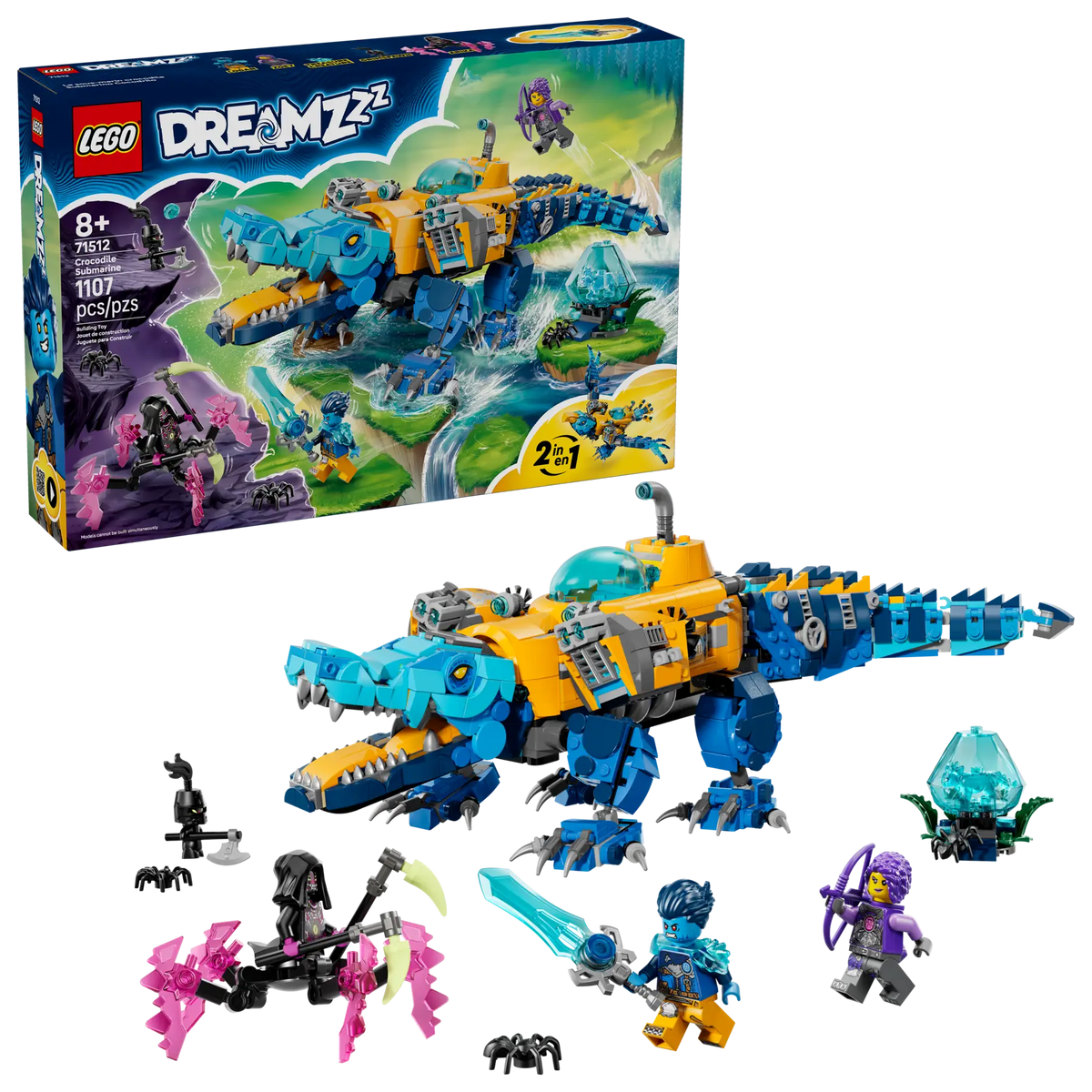 LEGO® DREAMZzz™ Crocodile Submarine 71512 – Monkey Fish Toys