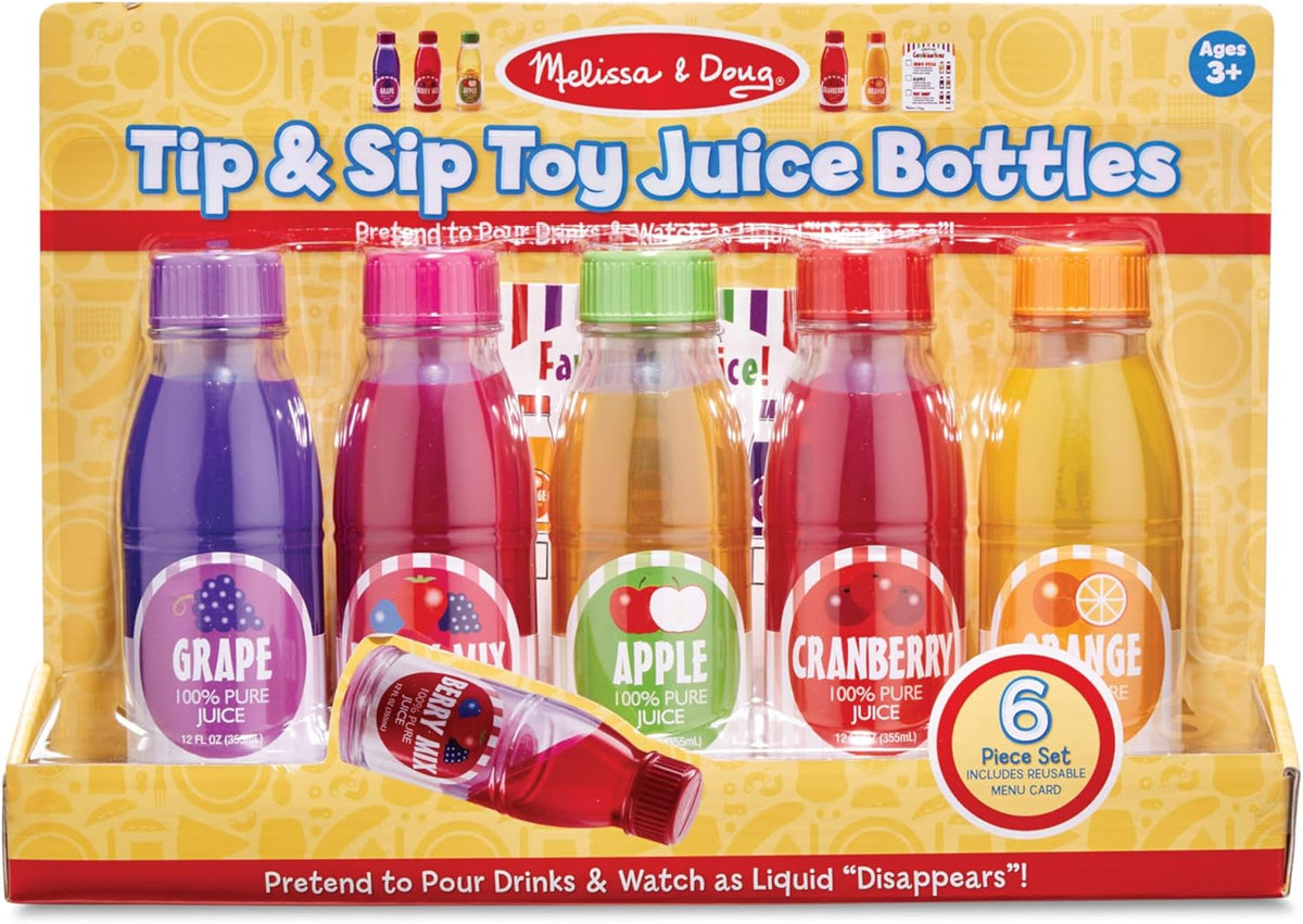 Melissa & Doug 9466 Tip & Sip Toy Juice Bottles – Monkey Fish Toys