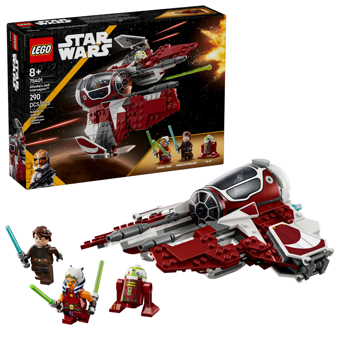 LEGO® Star Wars™ Ahsoka's Jedi Interceptor 75401 – Monkey Fish Toys