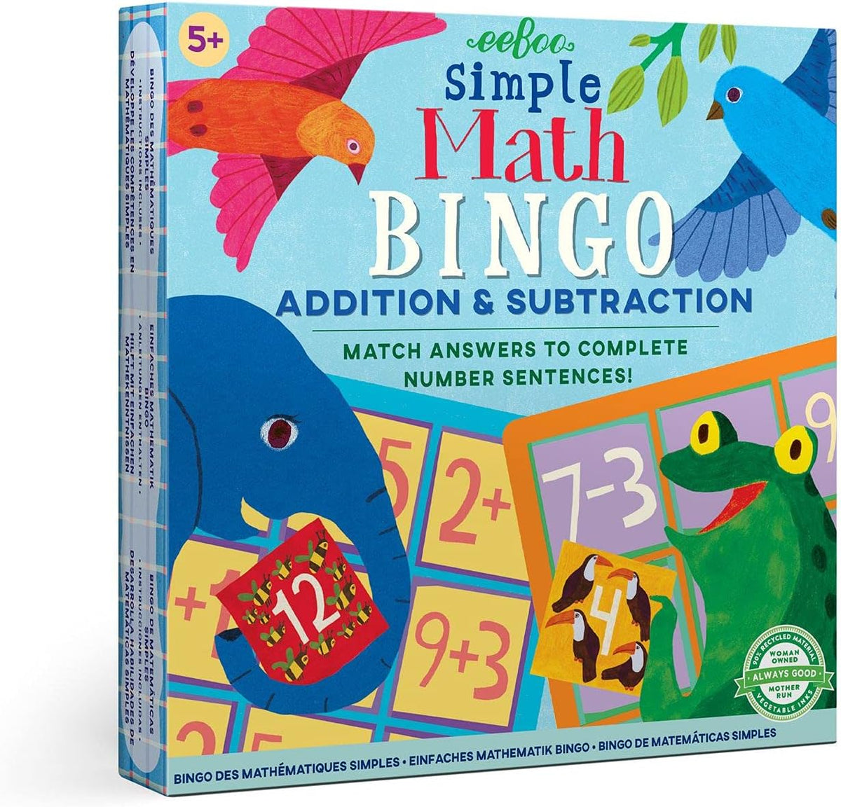 Simple Math Bingo – Monkey Fish Toys