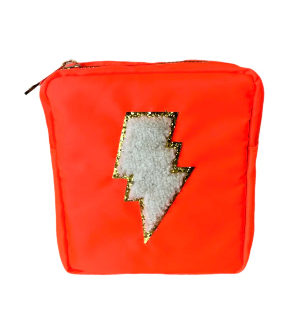 Varsity Collection Nylon Flash Bolt Cosmetic Bag – Monkey Fish Toys