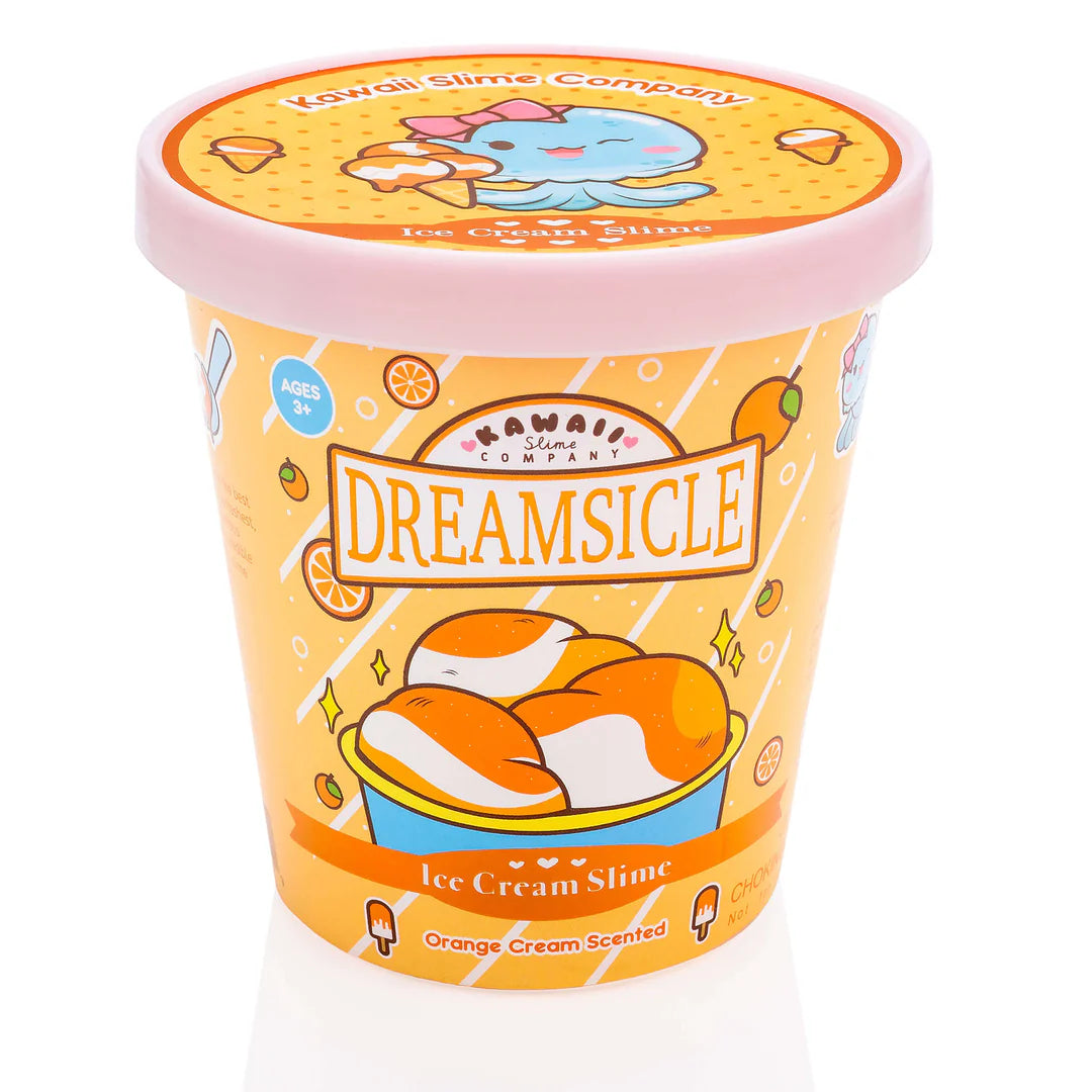 Kawaii Slime - Dreamsicle Scented Ice Cream Pint Slime – Monkey Fish Toys