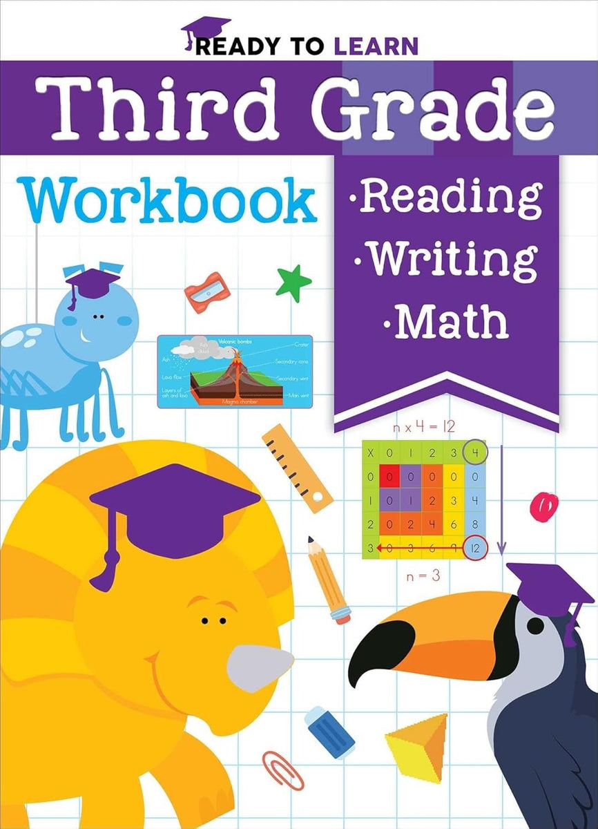 Ready to Learn: Third Grade Workbook – Monkey Fish Toys