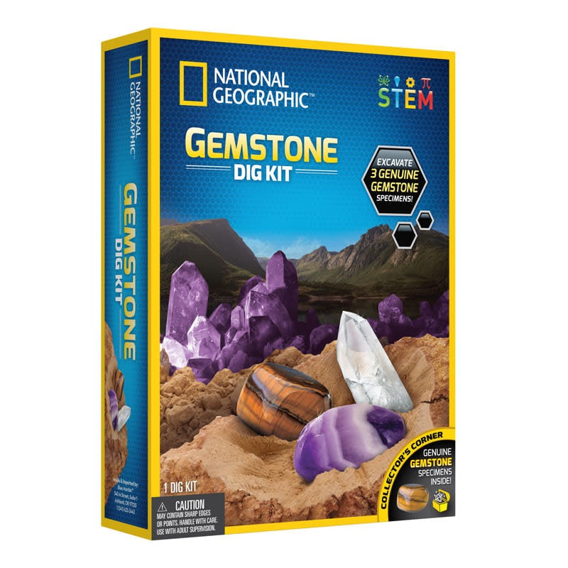 National Geographic Gemstone Dig Kit – Monkey Fish Toys
