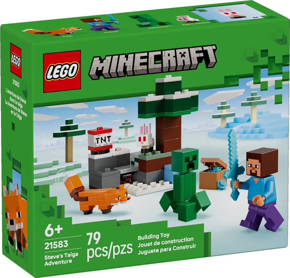 LEGO® Minecraft® Steve's Taiga Adventure 21583 – Monkey Fish Toys