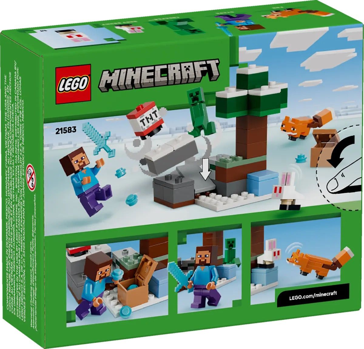 LEGO® Minecraft® Steve's Taiga Adventure 21583 – Monkey Fish Toys