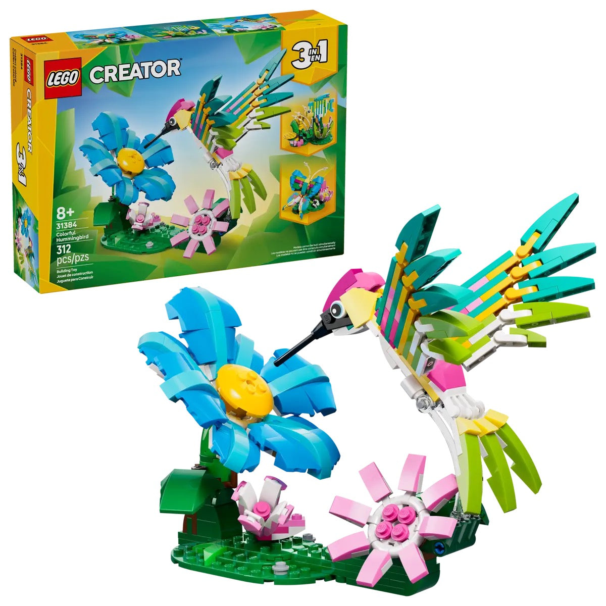 LEGO® Creator 3in1 Wild Animals: Colorful Hummingbird 31384 – Monkey ...