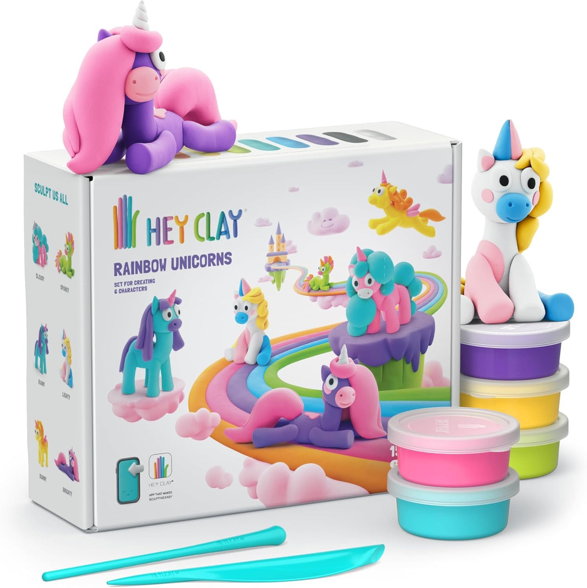 Hey Clay Rainbow Unicorns – Monkey Fish Toys