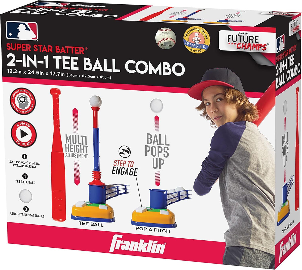 MLB Super Star Batter 2-in-1 Tee Ball Combo – Monkey Fish Toys