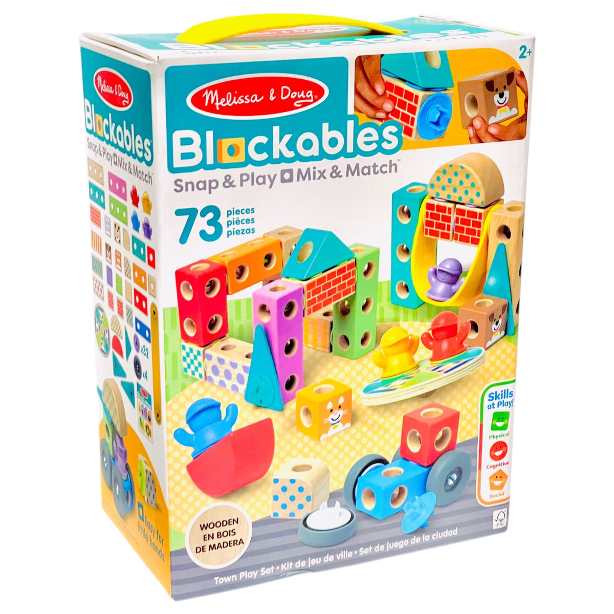 Melissa & Doug 51108 Blockables Town Play Set – Monkey Fish Toys