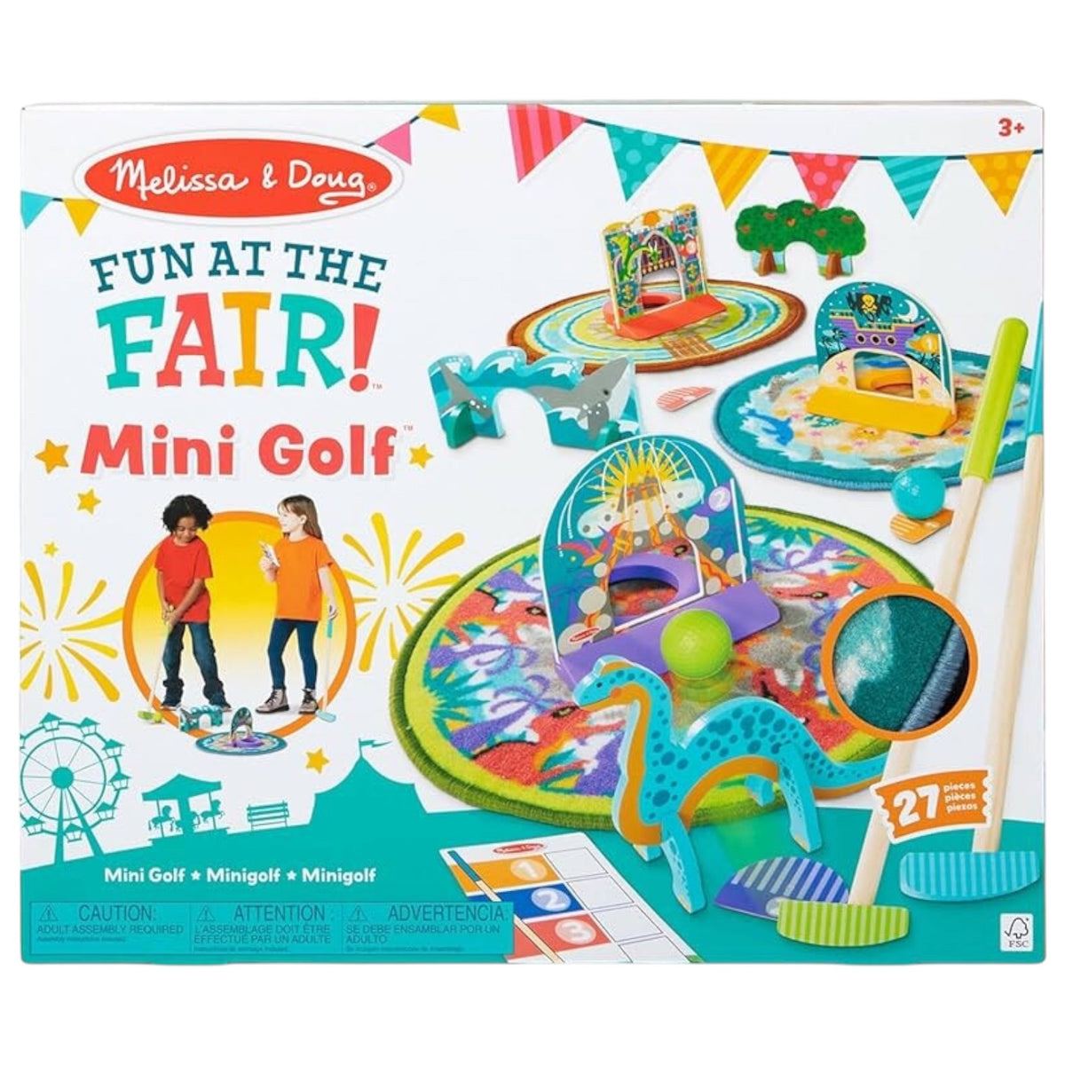 Melissa & Doug 92295 Fun at the Fair Mini Golf – Monkey Fish Toys