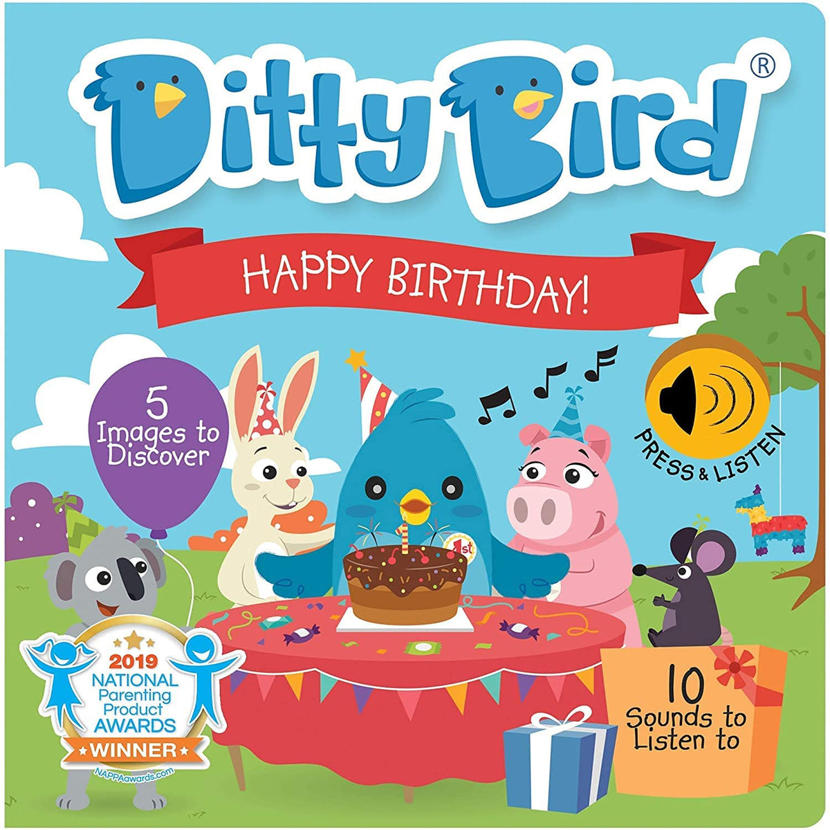 Ditty Bird Book - Happy Birthday – Monkey Fish Toys