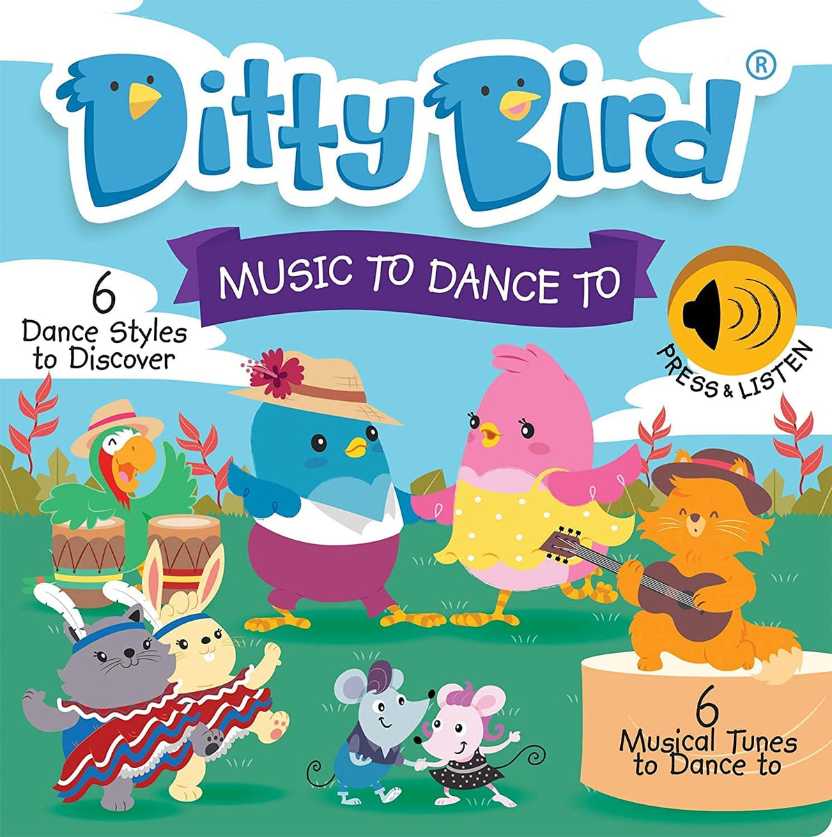 Ditty Bird Book - Music to Dance To Songs – Monkey Fish Toys